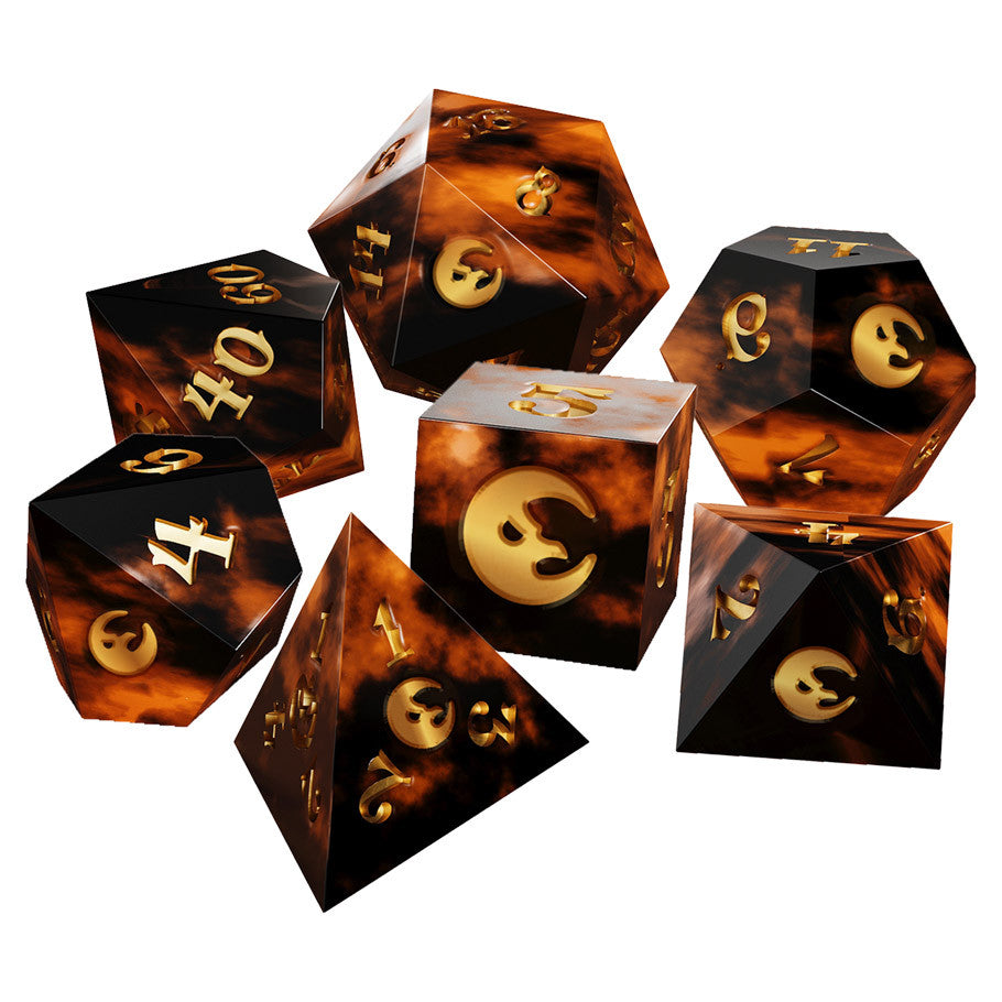 Crooked Moon Resin Dice – 7th Dimension Games
